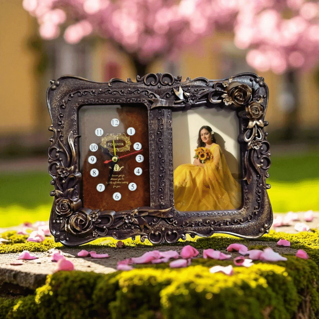 Forever Moments Customised Photo Frame Clock - Dreamodious